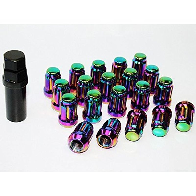 Anti-Theft Steel Outer Flower Wheel Nut M12 Lock Nut P1.25 Set of 20 ...