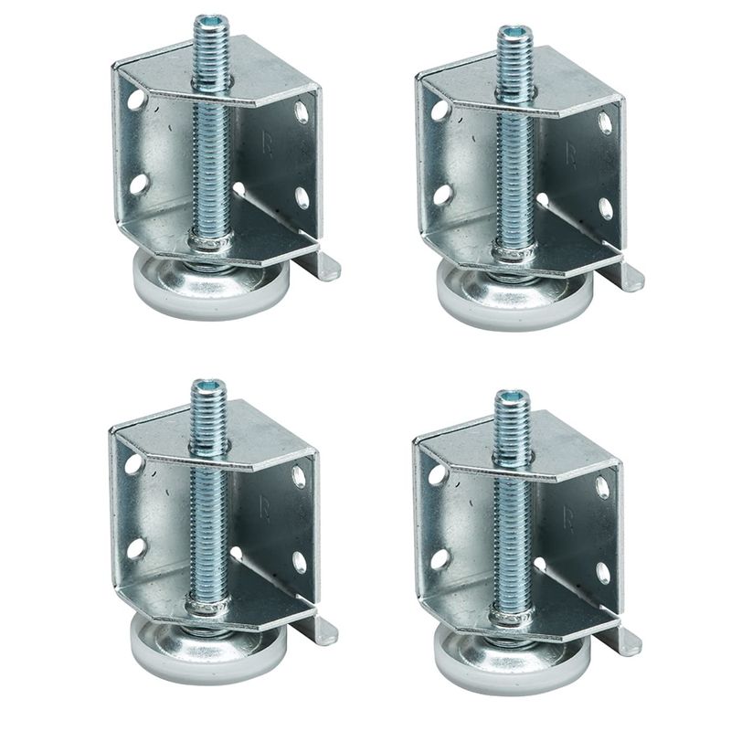 Solmer LTD 4 pcs Cabinet Unit Plinth Adjuster Fitting Foot With Bracket ...