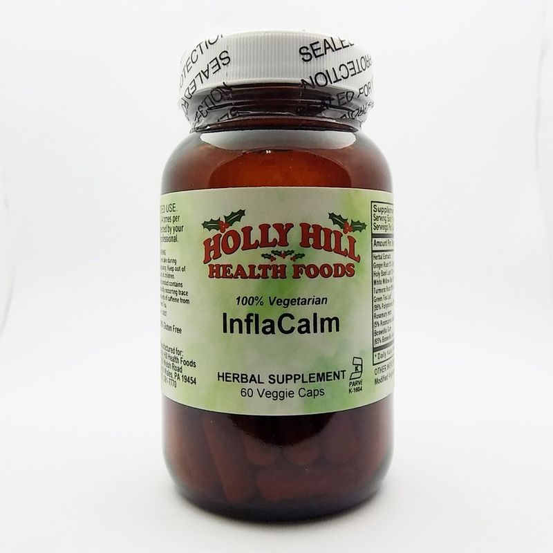 Holly Hill Health Foods, Inflacalm, 60 Vegetarian Capsules - Online ...