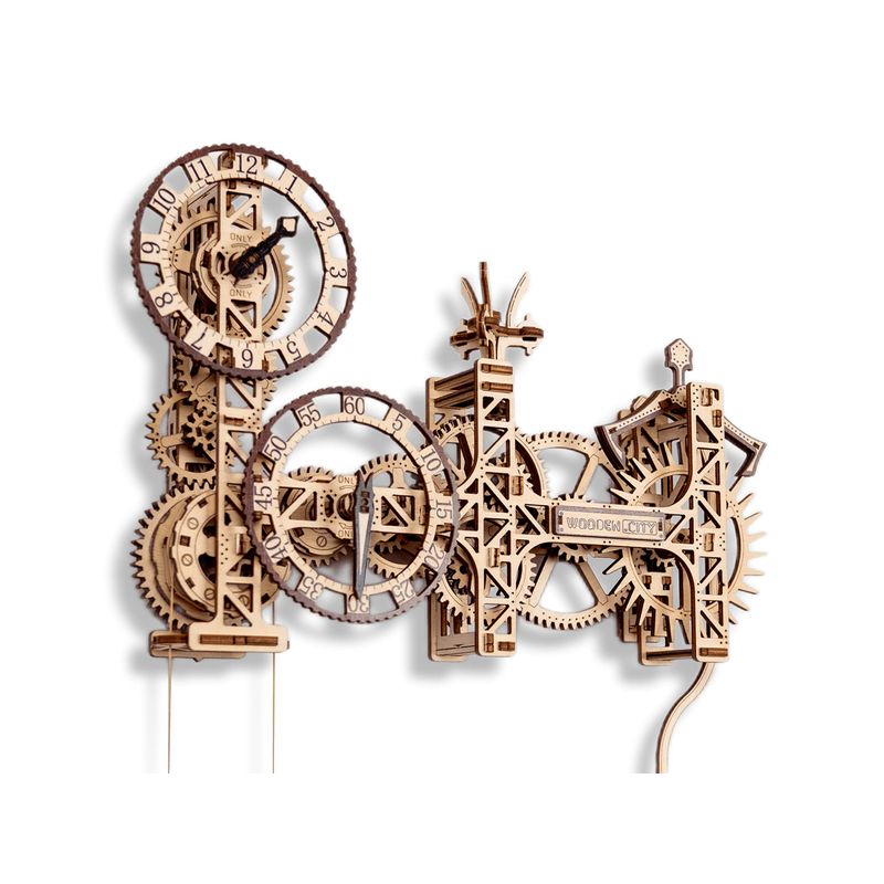 WOODEN.CITY Steampunk Mechanical Clock Making Kit - Decorative Wall ...