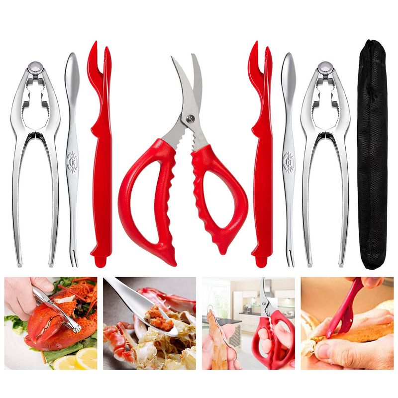 Crab Crackers and Tools, Crab Leg Crackers and Picks Set, Picks Knife ...