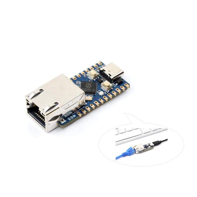 RP2350-ETH Mini Development Board, RP2350 Ethernet Port Module, RPi ...