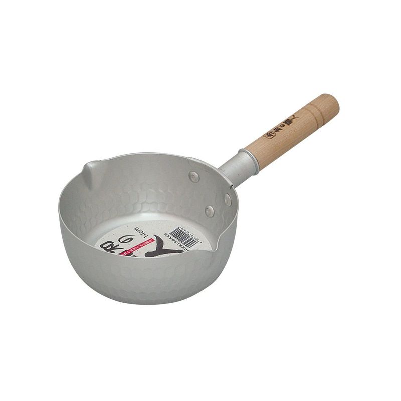 Taniguchi Metal Snow Flat Pot, Deep Type, 5.5 inches (14 cm), Made in ...