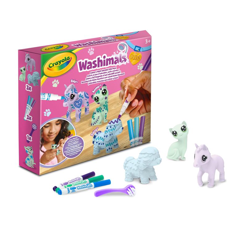 CRAYOLA Washimals Pastel Pets Refill Set with 3 Puppies, 3 Washable ...