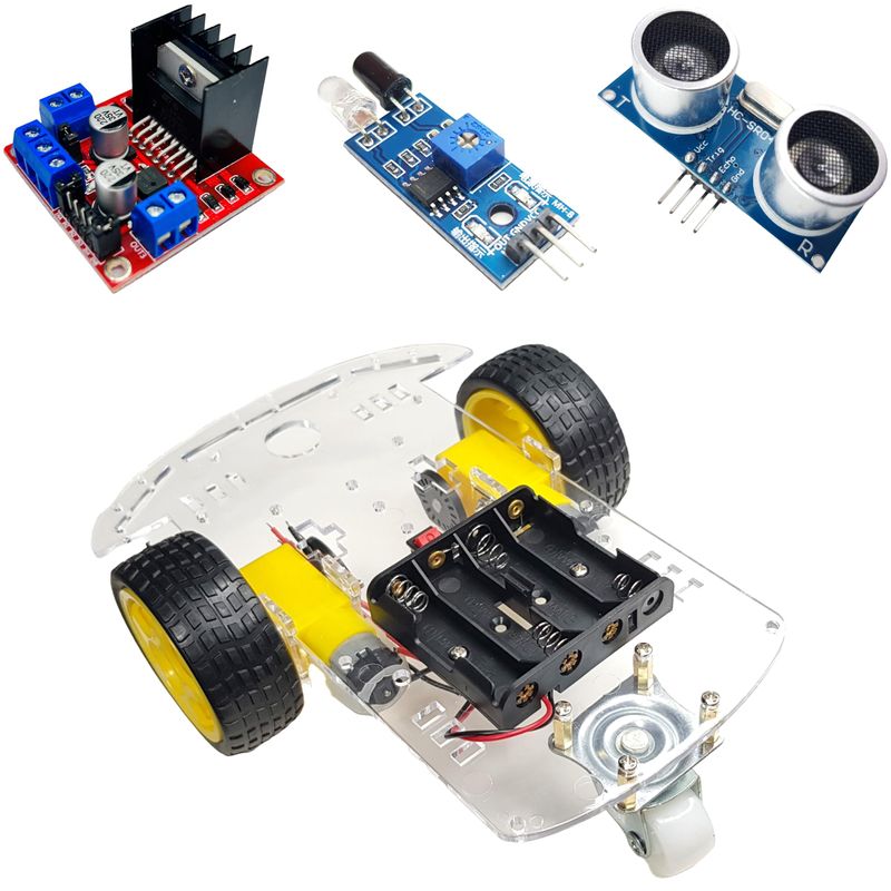 Diyables 2wd Rc Robot Car Kit For Arduino Esp32 Esp8266 Raspberry Pi