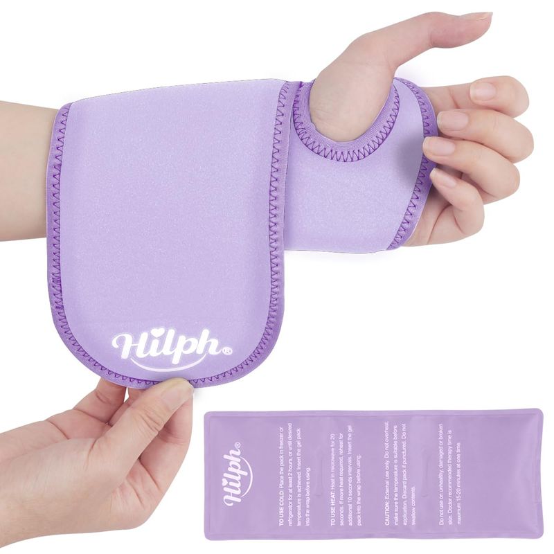 Hilph Wrist Ice Pack Wrap, Reusable Wrist Ice Pack for Carpal Tunnel ...