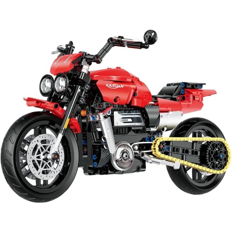 JUCYJULY Motorcycle Building Blocks Kits for Triumph Rocket, 578 PCS ...