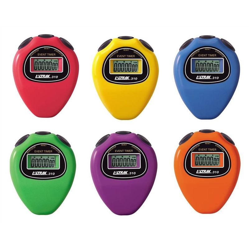 Ultrak 310 Event Timer Sport Stopwatch (Set of 6 Rainbow Colors ...
