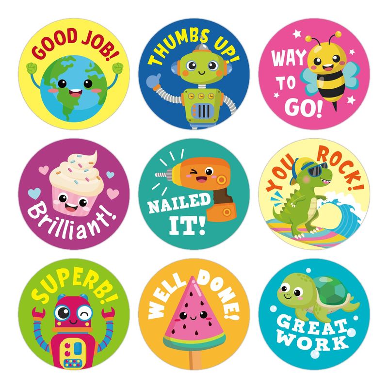 Gooji Small Reward Stickers for Kids, 1008 Pc. Sticker Pack for ...