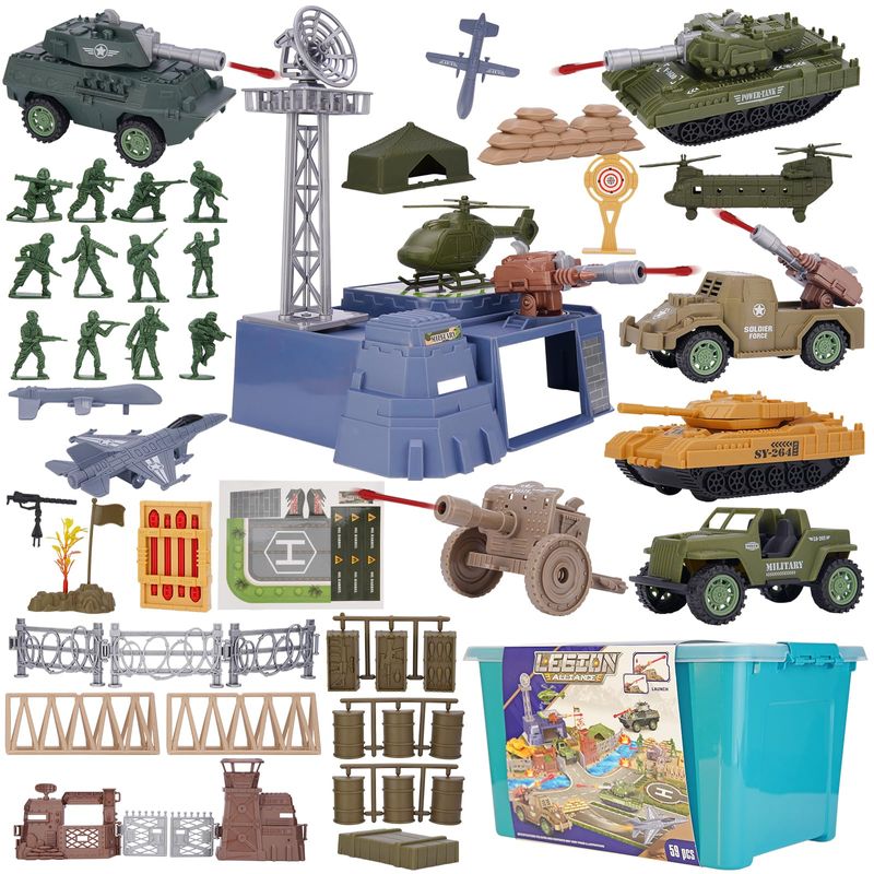 VBACALA Military Base Toys Set Including Military Base, Military ...