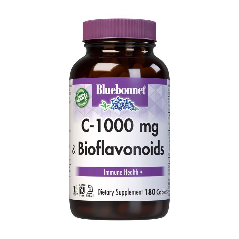 Bluebonnet Nutrition C-1000 mg Plus Bioflavonoids Caplets, Vitamin C ...