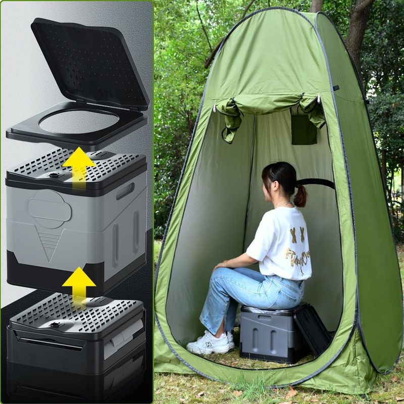 Simple Toilet (Recommended for Disaster Preventions) Change of Clothes ...