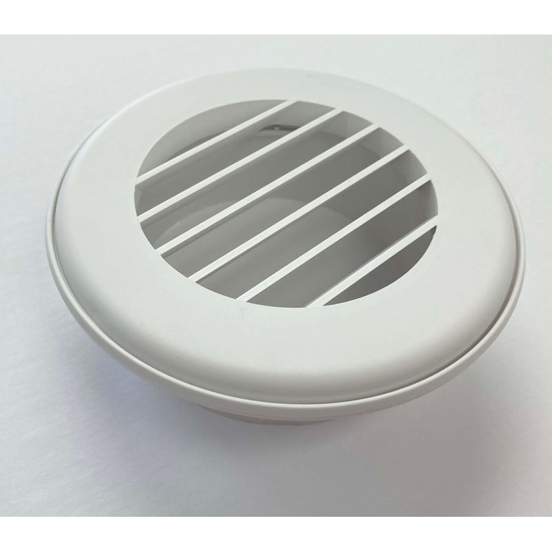 RV White 4" Thermovent HVAC Ceiling heater AC Vent | 2pc | Base Cover ...