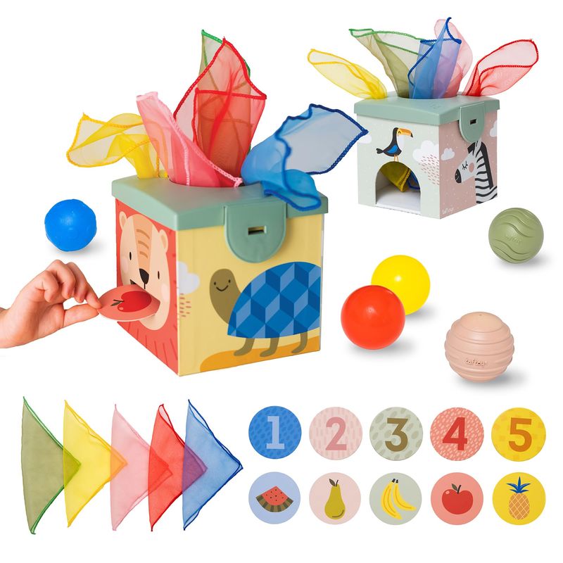 Taf Toys Magic Tissue Box Toy for Infant & Toddlers. Colour Matching ...