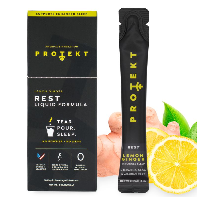 PROTEKT GABA L Theanine Supplement | Melatonin-Free Sleep Aid for Adults | Valerian Root for ...