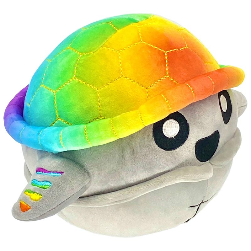 Doomlings - Rainbow Scutes Plushie, 10" Squishy Turtle Plush Toy ...