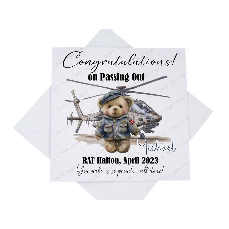 Personalised Custom Passing Out Card, Son Daughter Grandson ...