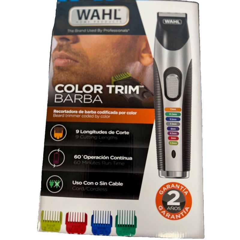 Wahl Color Trim Cord/Cordless Rechargeable Hair Beard Trimmer - 9891 ...