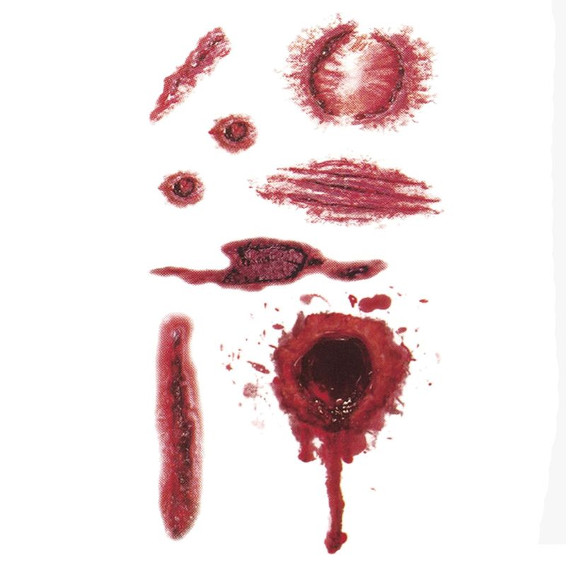 MapofBeauty 2 pcs Temporary Tattoos Fake Scars Bite mark Prank Makeup ...