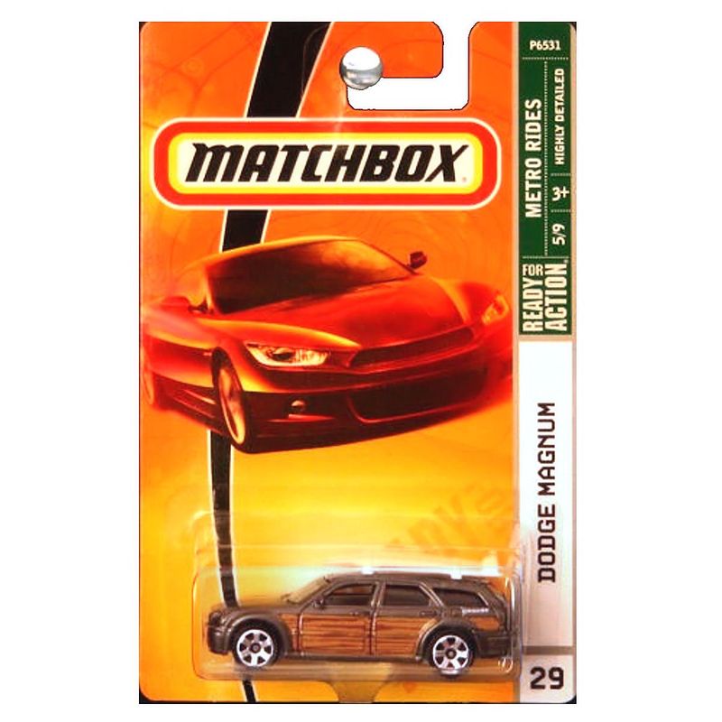 Matchbox Metro Rides Grey Gray with Wood Dodge Magnum 1:64 Scale ...
