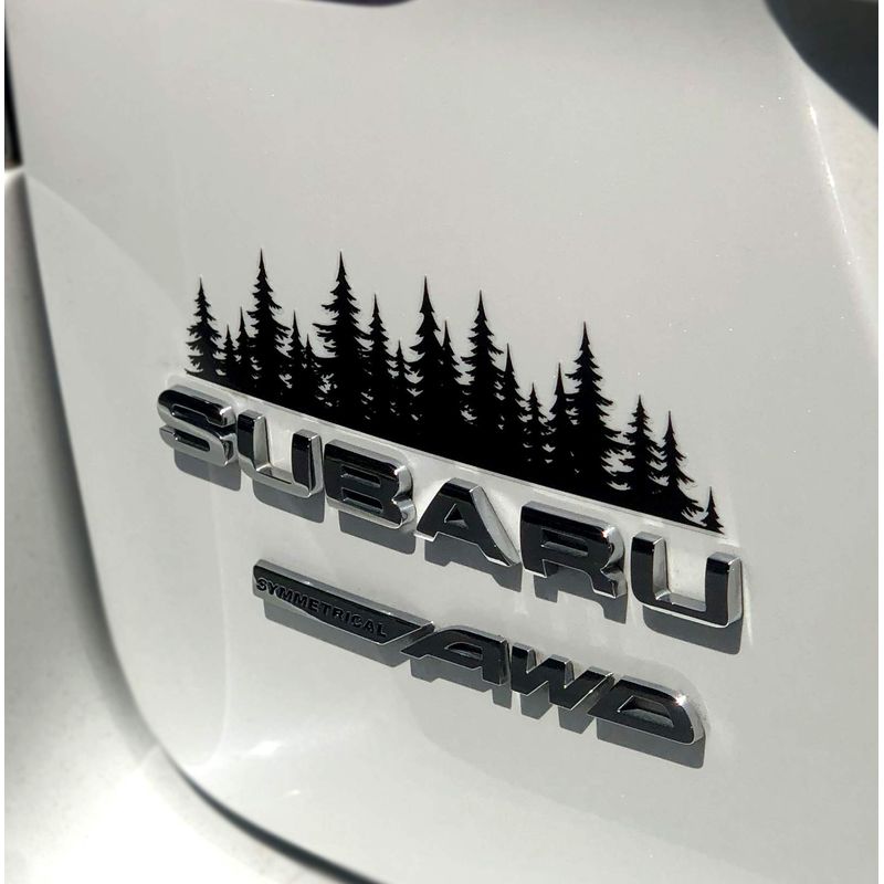 Pine Tree Sticker, Vinyl Forest Decal for Car Bumper, Truck Tailgate ...