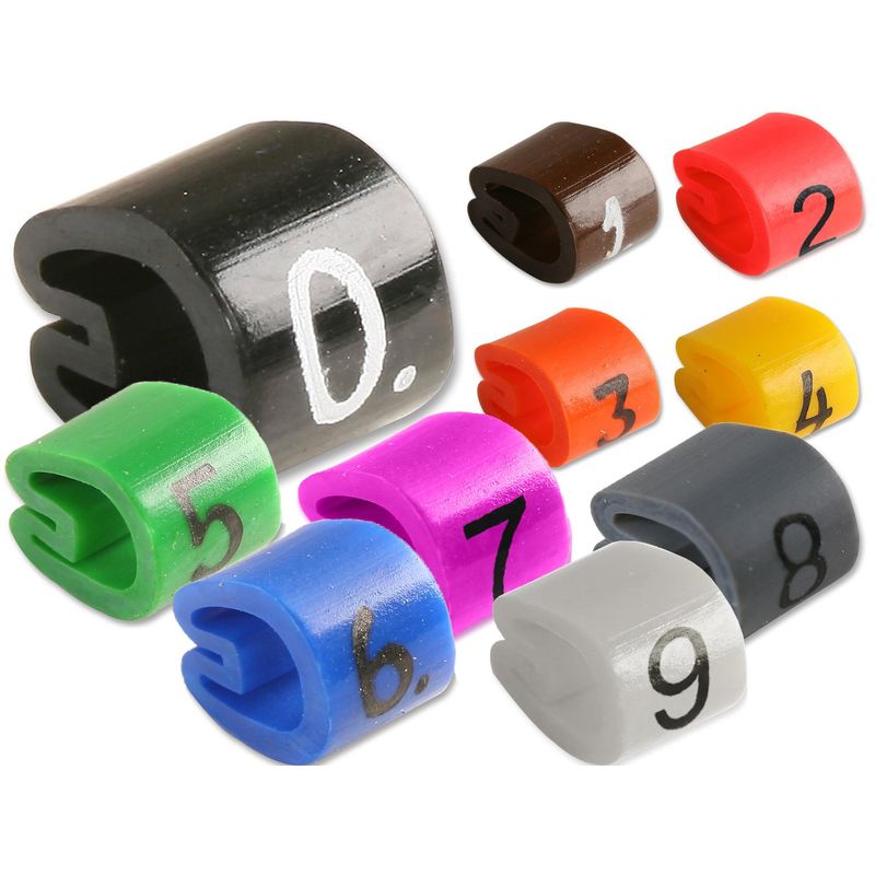Z-Type Cable Wire Markers Label Tag Management - Size 5-1.5-2.0mm ...