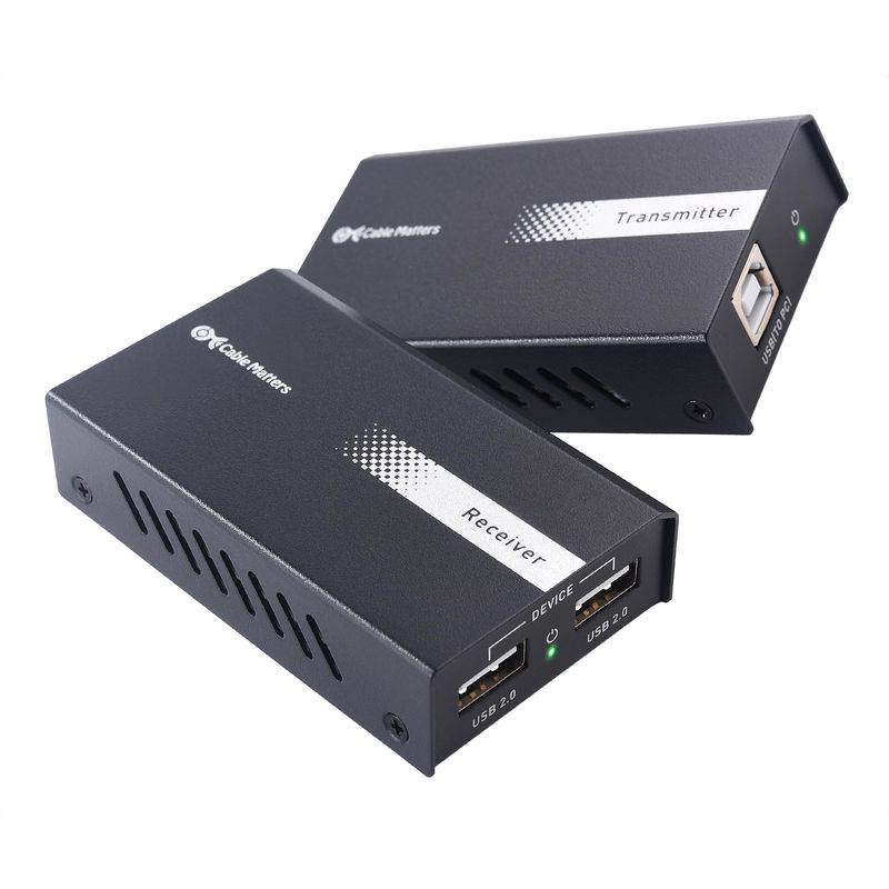 Cable Matters USB Over Ethernet Extender with 2X USB Ports up to 165ft ...