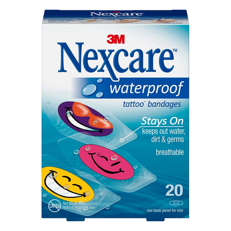 Nexcare Waterproof Bandages, Cool Collection, Designs, Fun, For Kids ...