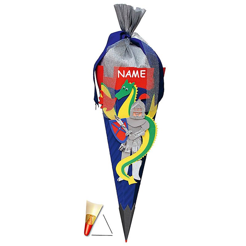 Craft Set School Cone - Knight - 85 cm - Includes Name - with Wooden ...