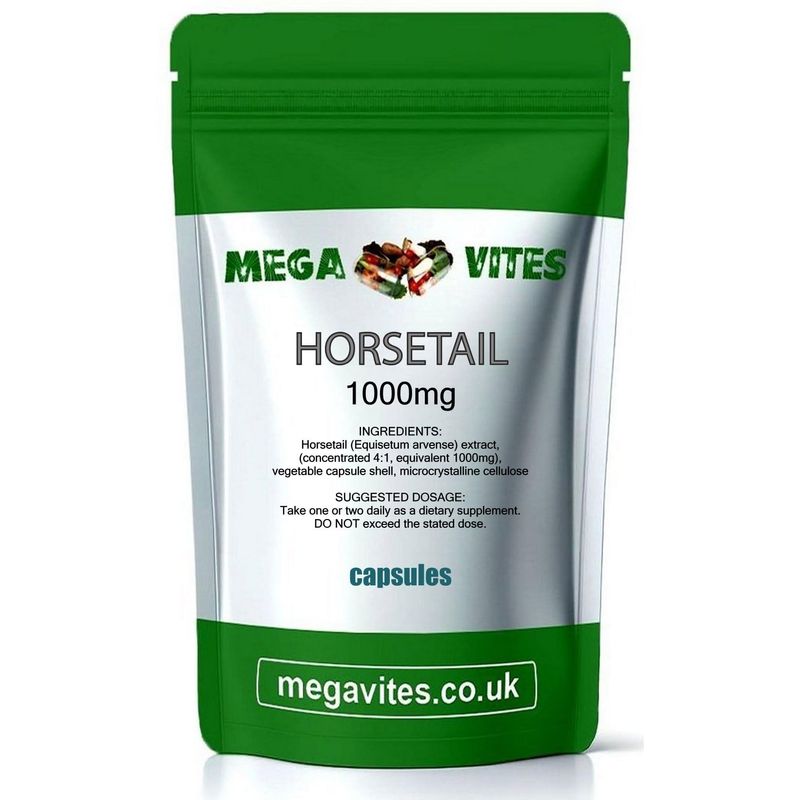 Horsetail Extract Capsules 1000mg x 365 - MEGAVITES AMINOLAB - Online ...
