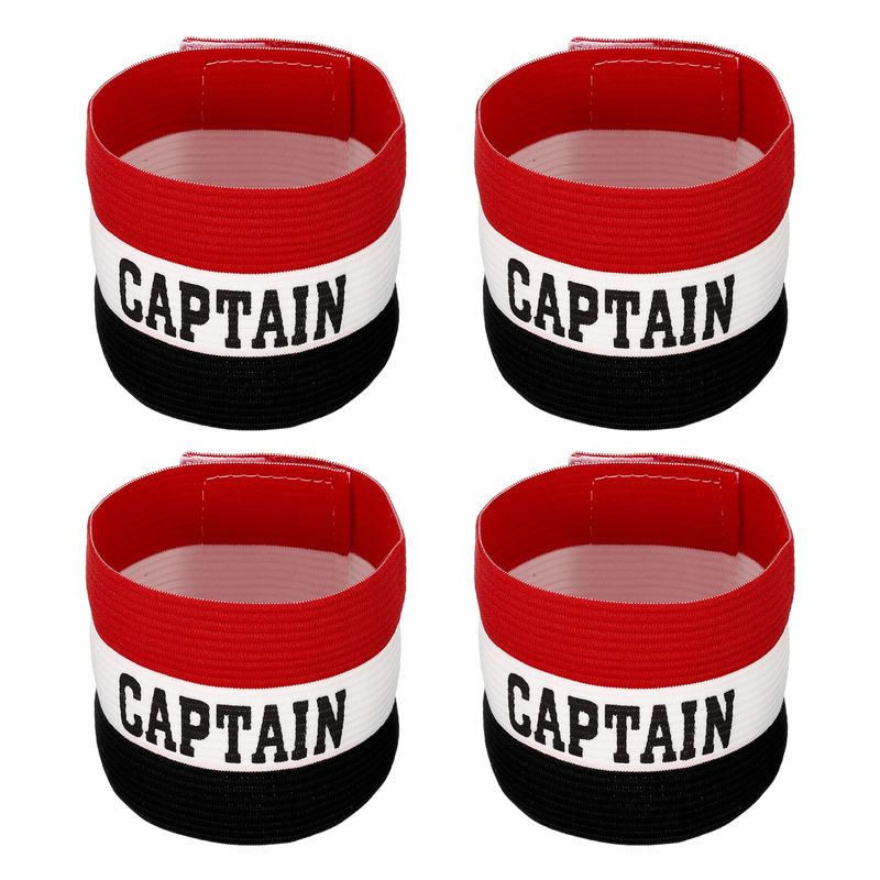 PATIKIL Captain's Armband, 4 Pack Elastic Arm Band for Soccer Team ...