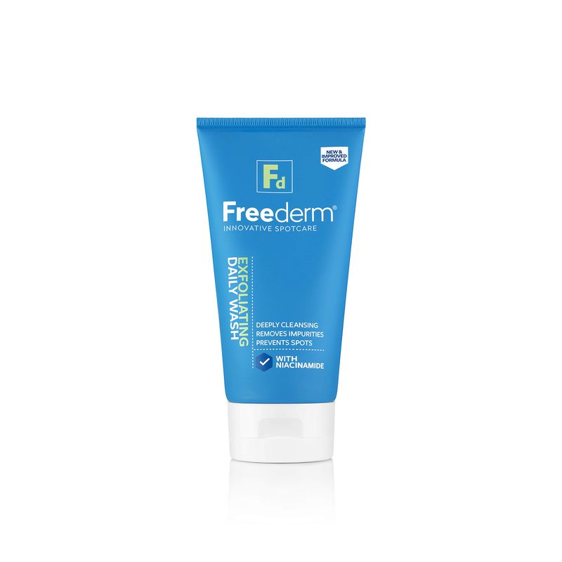 FREEDERM Exfoliating Daily Face Wash with niacinamide, 150ml, Clear ...