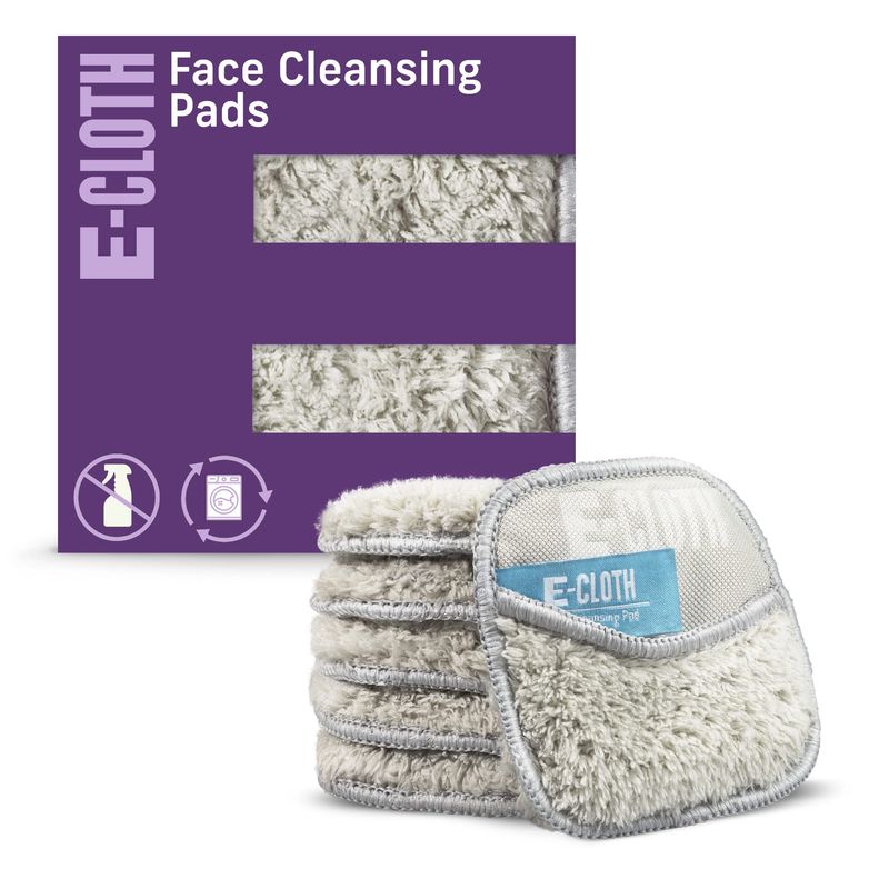E-Cloth Face Cleansing Pads, 6 Premium Microfiber Makeup Remover, Ideal ...