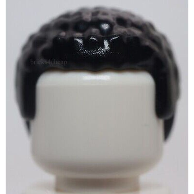 Lego Black Minifig Hair Male with Coiled Texture - Online Marketplace ...