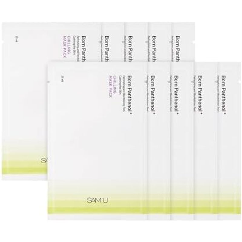 SAM'U Official Genuine Samu Bone Panthenol Chilling Mask Pack (5 Sheets ...