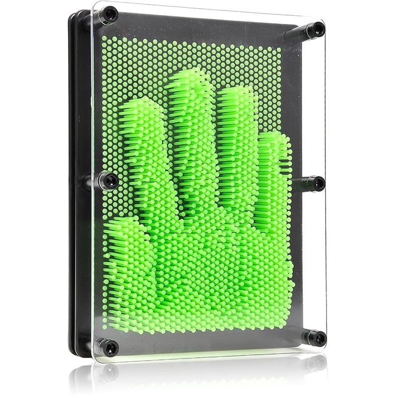 PowerTRC 3D Pin Art Sculpture Pin Impression Toy 8"X6" Hand Mold ...