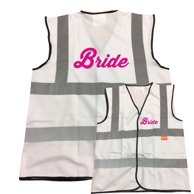 Bride! White Hi Vis Vest -Ideal For Hen Do & Hen Nights Party Or ...