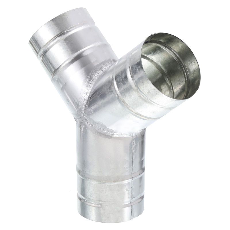 WorkBless 3" Inch Galvanized Steel Y Shape 3 Way Duct Splitter - 45 ...