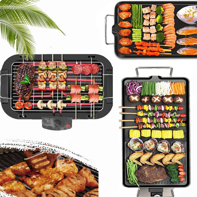 Electric Teppanyaki Grill, Smokeless Table Top Grill, Camping Grill ...