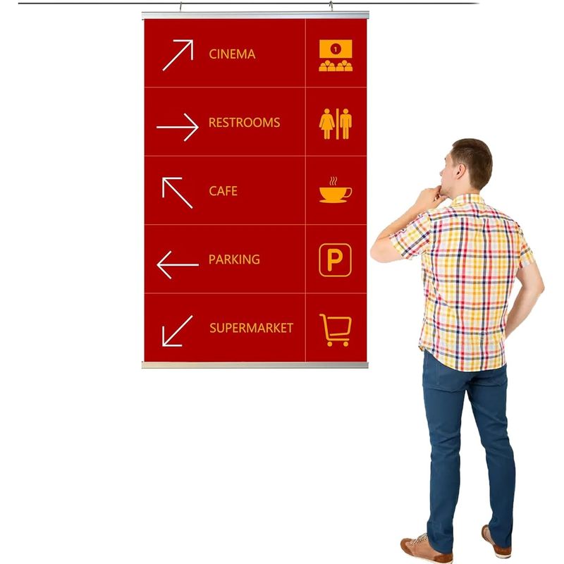 24" Hanging Rails for Poster,Sign,Vinyl Banner,Canvas and Map Hanger ...