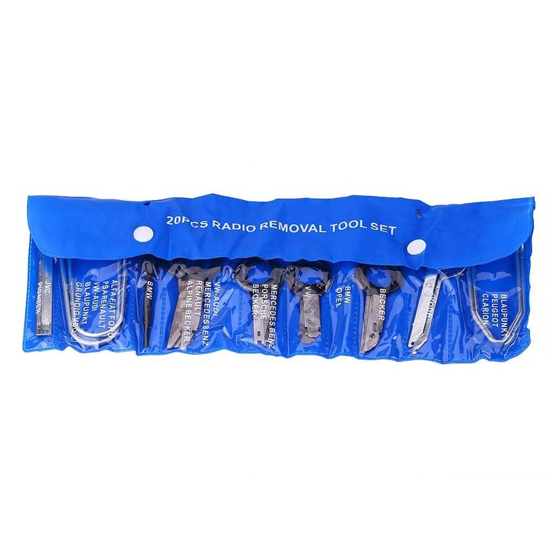 Qiilu 20pcs Car Radio Audio Removal Install Key Kit Stereo Dash CD ...