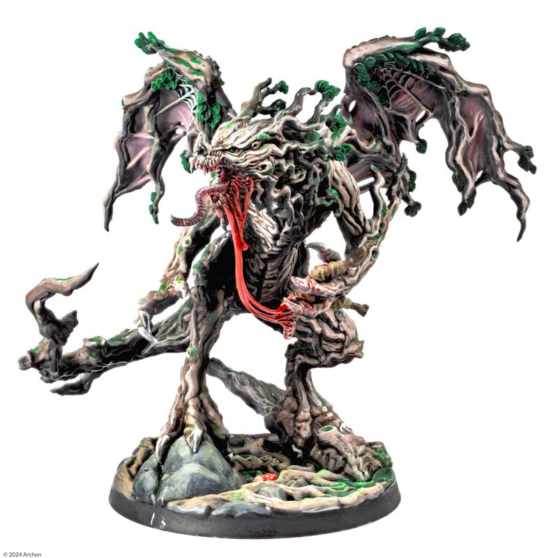 Dungeons & Lasers Mimic Dragon Miniature Figure - Tall 5" Height with ...