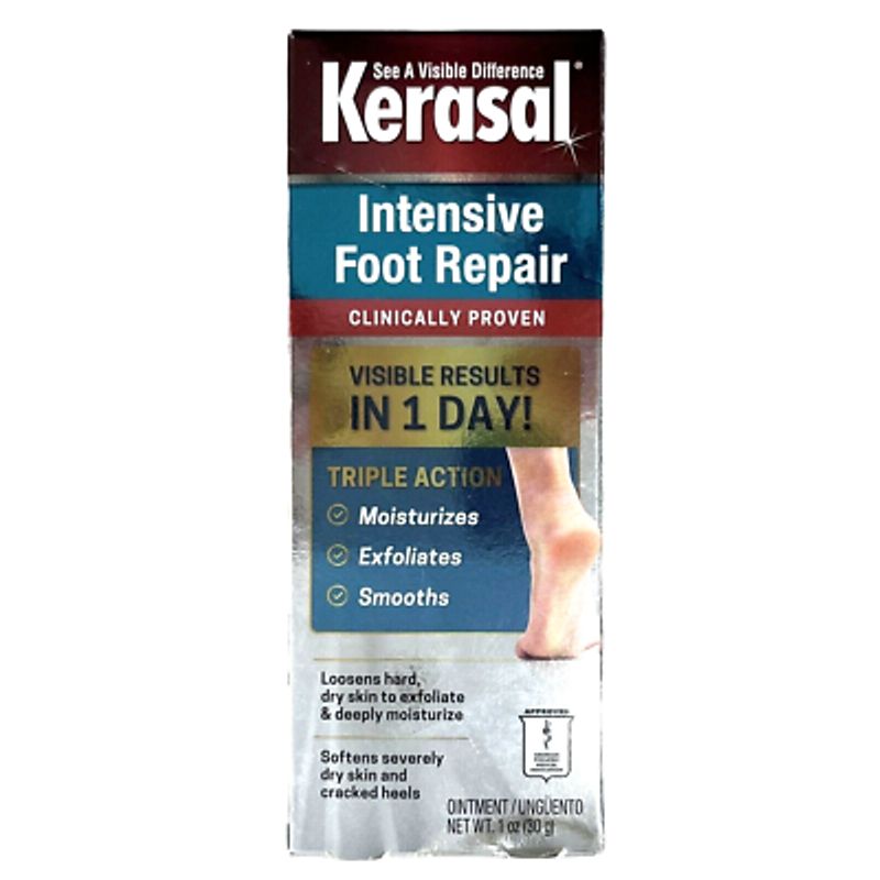 KERASAL Intensive Foot Repair Ointment 1oz (30gm) -- BOX DESIGN MAY ...