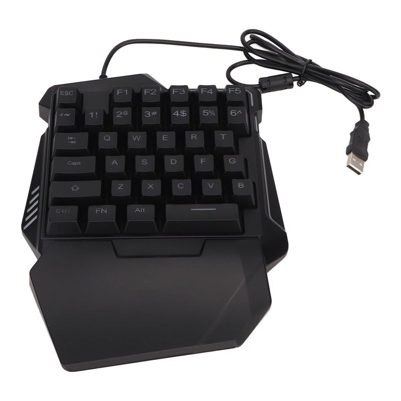 One Handed Gaming Keyboard, One Hand Keyboard, 35 Keys RGB Gaming ...