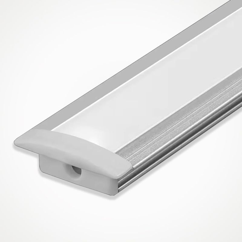 LEDBRITE LED Aluminium Profile 2M / 6.6FT LED Aluminium Channel ALP2507 ...