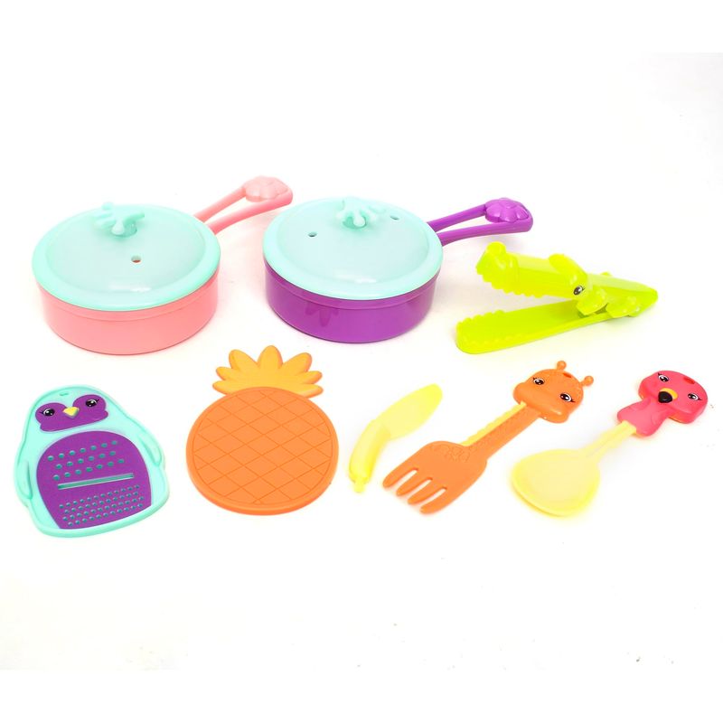 Boley Zoo Troop: Cooking Utensils - 10pc Animal Themed Kitchen Playset ...