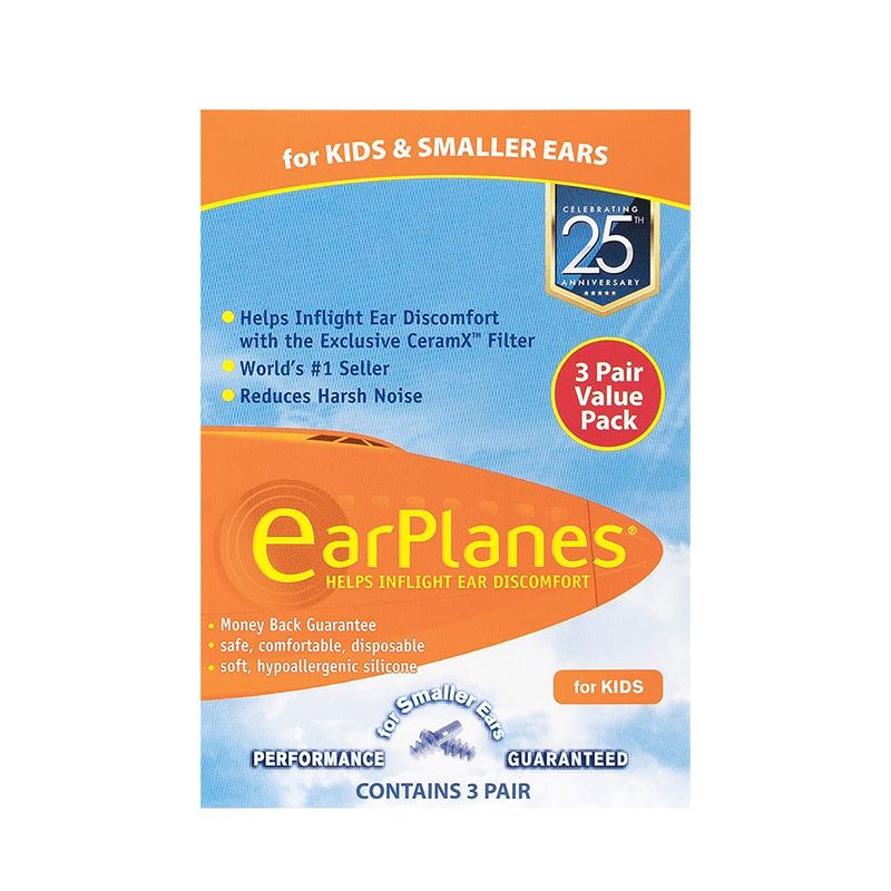 Original Children's EarPlanes by Cirrus Healthcare Ear Plugs Airplane ...