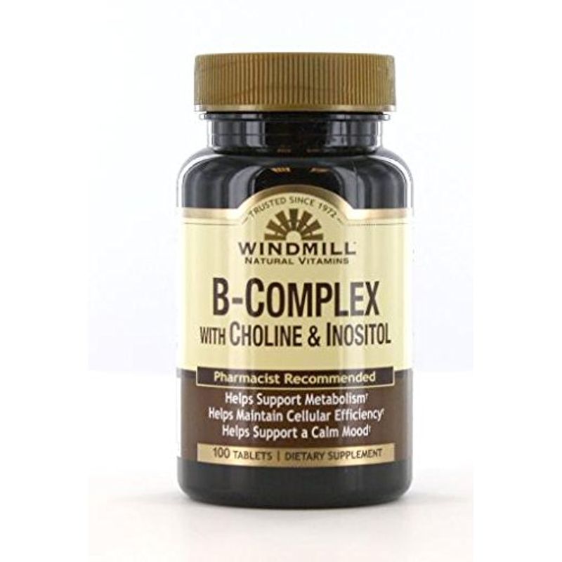 Windmill B-Complex with Choline and Inositol Tabs 100'S Windmill ...