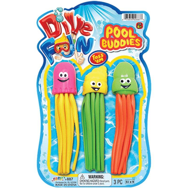 JA-RU 3 Pack Diving Buddies Dive Game Diving Toys Fun Swimming Pool ...