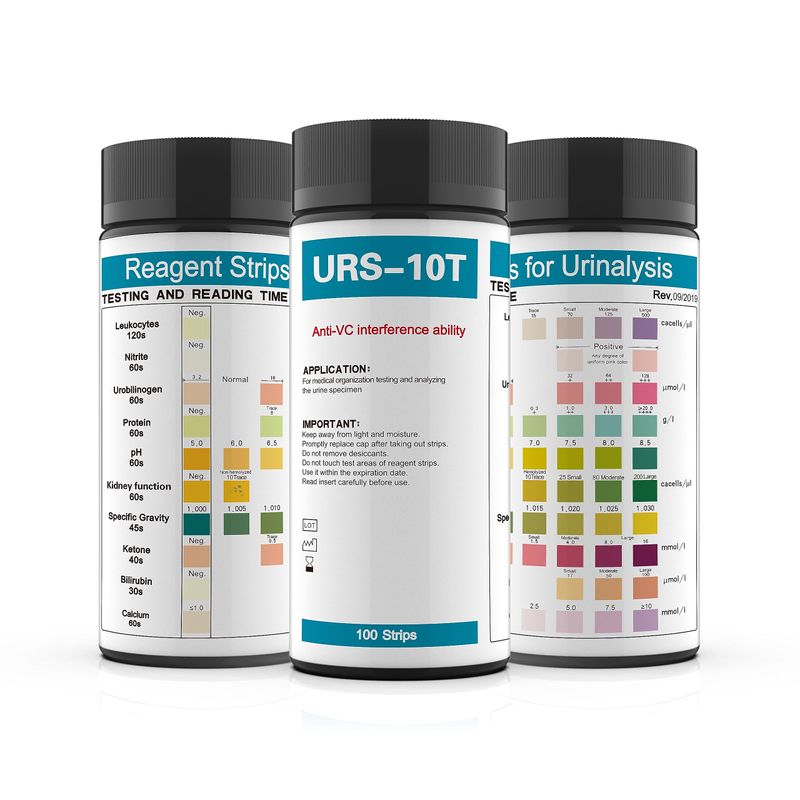 URS 10-in-1 Urine Test Strips 10 Parameters Testing UTI, Urinalysis for ...